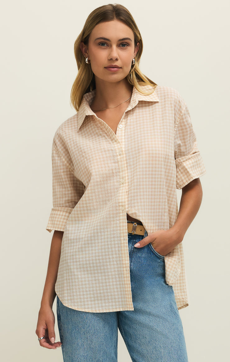 Z SUPPLY Seaport Button Up Top - Parchment – msbankeny.com